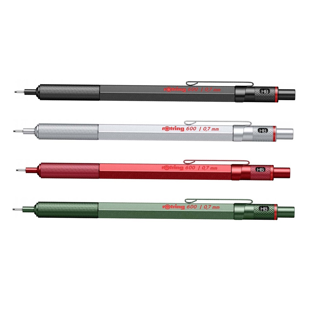 Portamina metálico Rotring 600 Punta 0.7mm | Arquipunto.cl